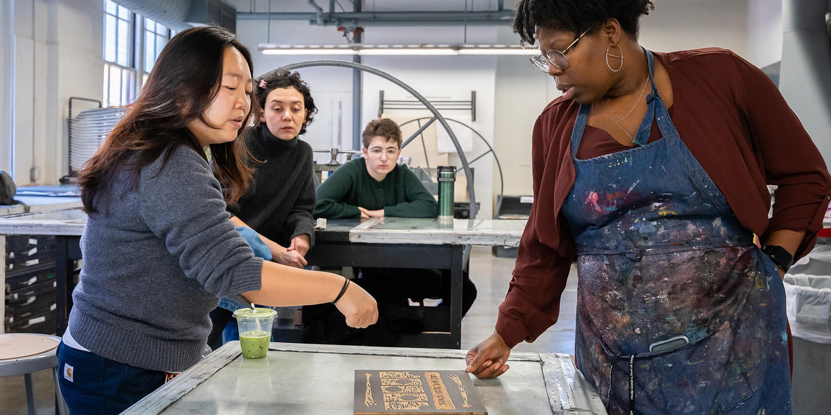 Printmaking Studio Propels RISD Students to Turn Words and Imagery into Catalysts for Change | RISD